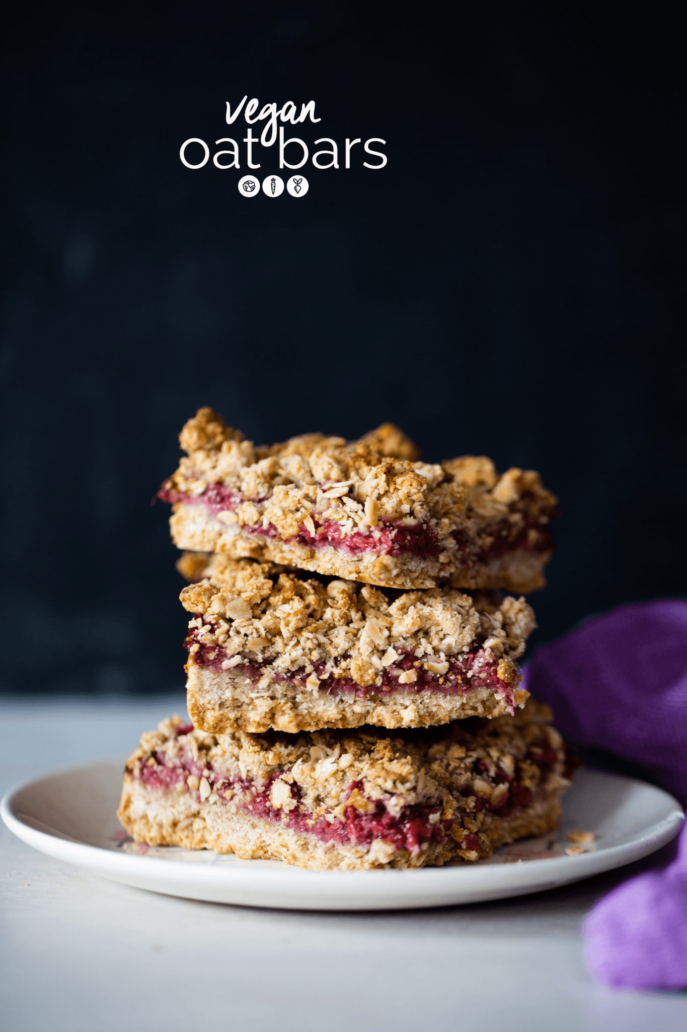 Healthy Raspberry Oatmeal Bars (Easy Vegan Snack for Kids)