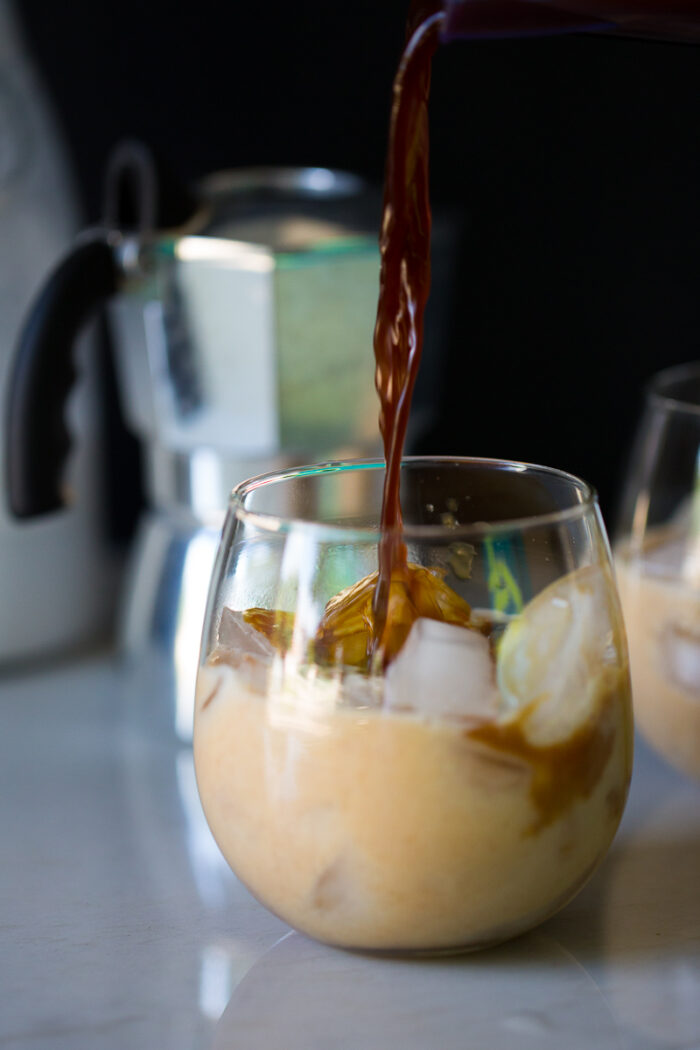 Creamy Iced Coconut Milk Coffee with Dates | Naturally Sweet & Delicious