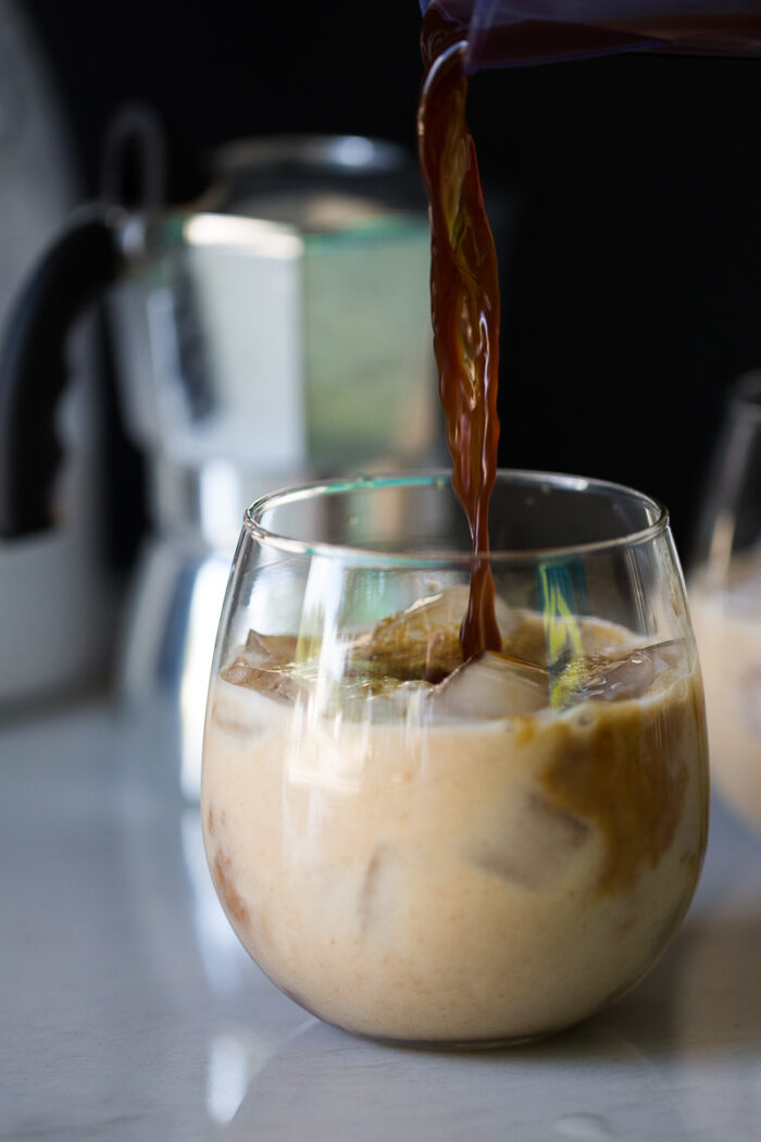 Creamy Iced Coconut Milk Coffee with Dates | Naturally Sweet & Delicious