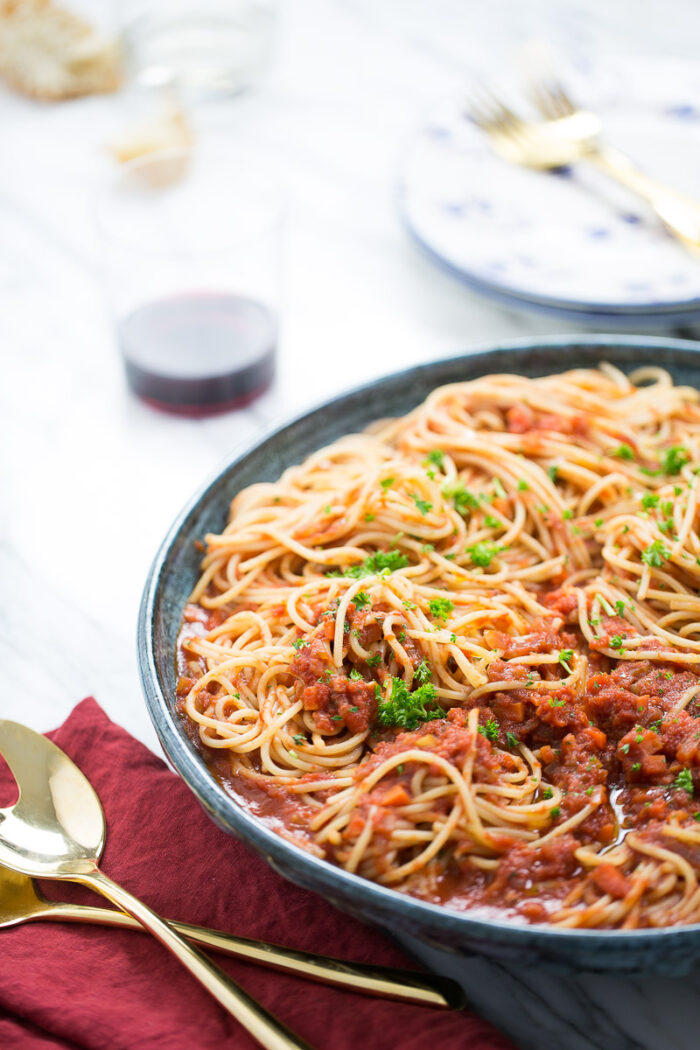 Vegan vegetable ragu- Ale Cooks