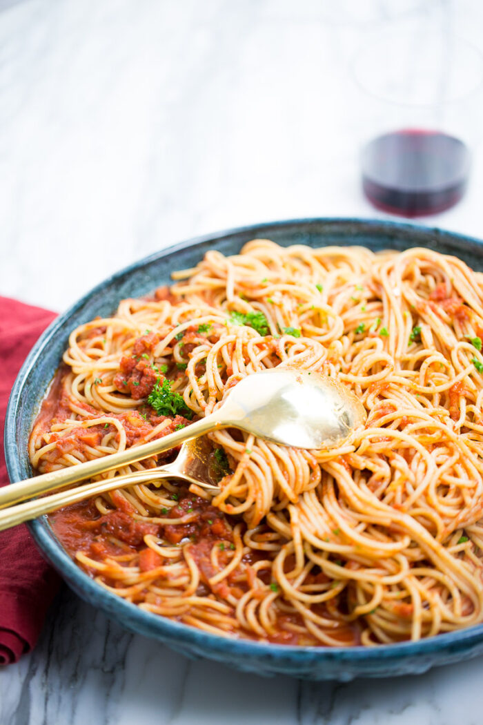 Vegan vegetable ragu- Ale Cooks