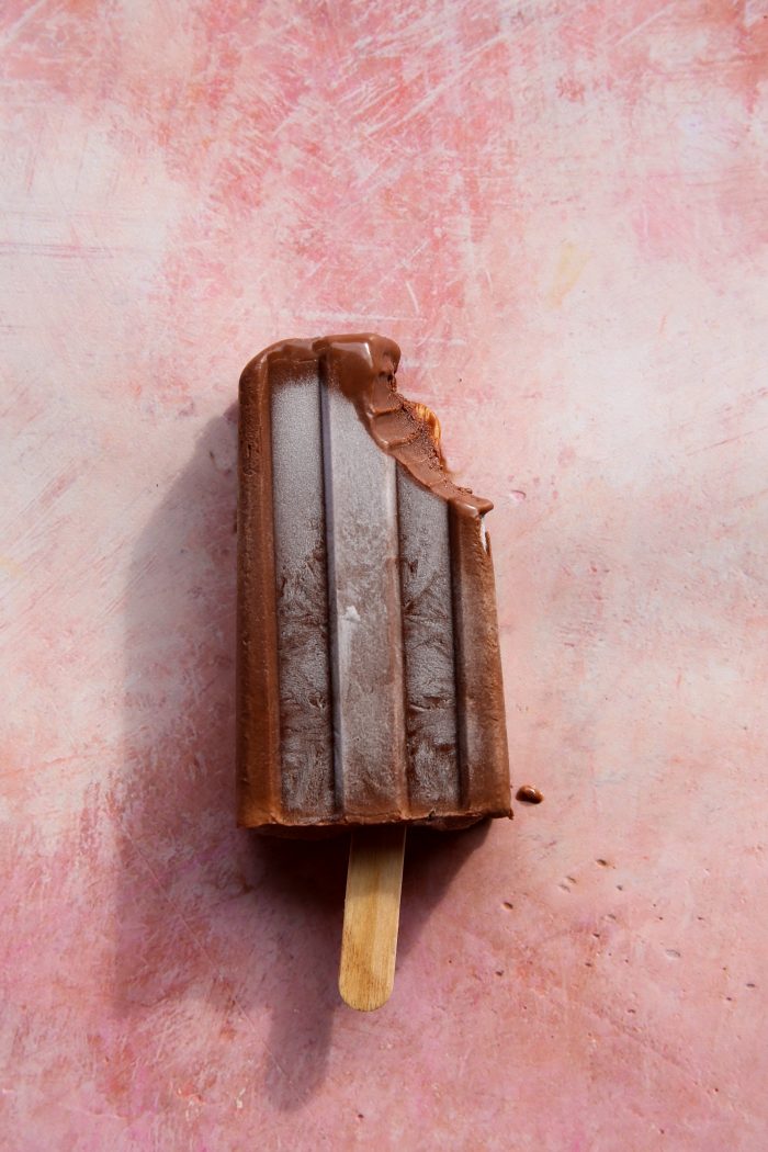 Vegan chocolate ice pops