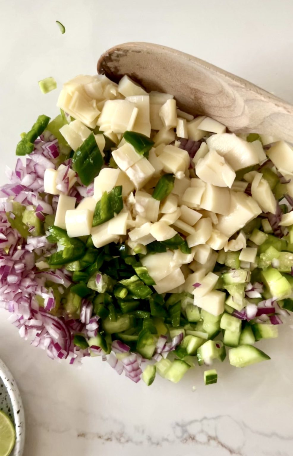 Easy 10-Minute Vegan Green Ceviche Tostadas (Hearts of Palm)