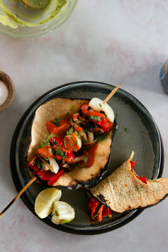 Delicious Vegetable Alambres Tacos Recipe | Easy Grilled Skewers