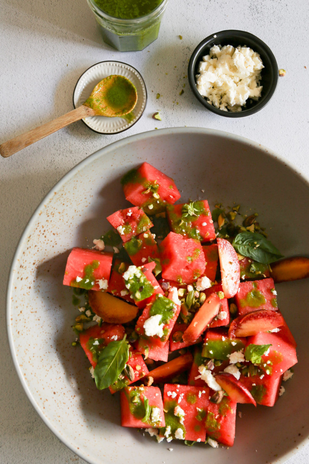 Watermelon Peach Salad Recipe | Refreshing Summer Salad